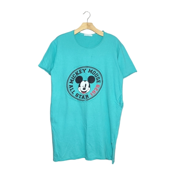 Newing | Dresses | Mickey Mouse Turquoise Pajamas Oversized Tshirt ...